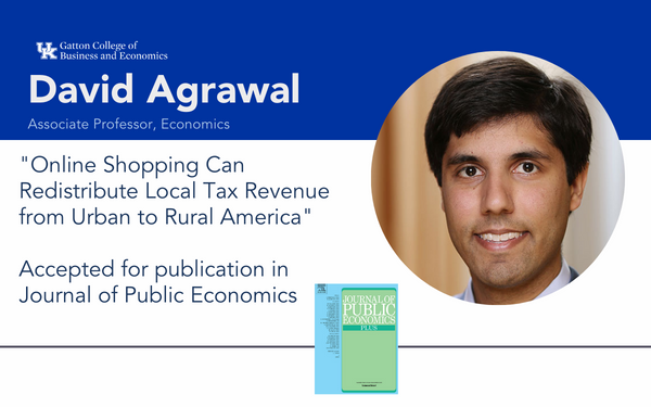 David Agrawal's paper accepted in Journal of Public Economics | Gatton ...