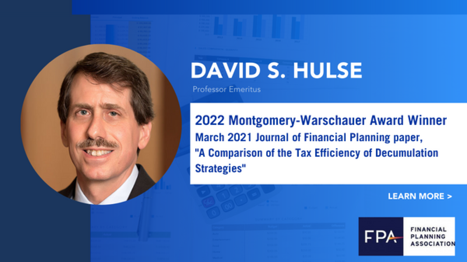 David Hulse Receives FPA’s 2022 Montgomery-Warschauer Award | Gatton ...