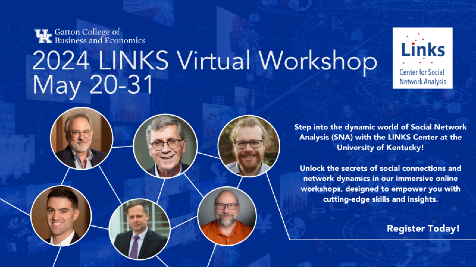 LINKS Center for Social Network Analysis offering Virtual Workshop 2024 ...