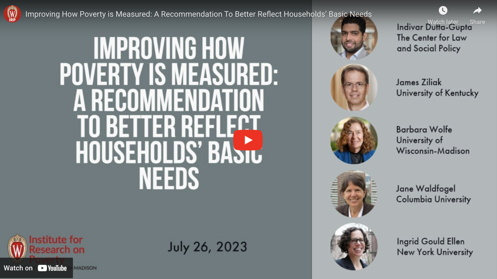 Improving How Poverty is Measured: A Recommendation To Better Reflect ...