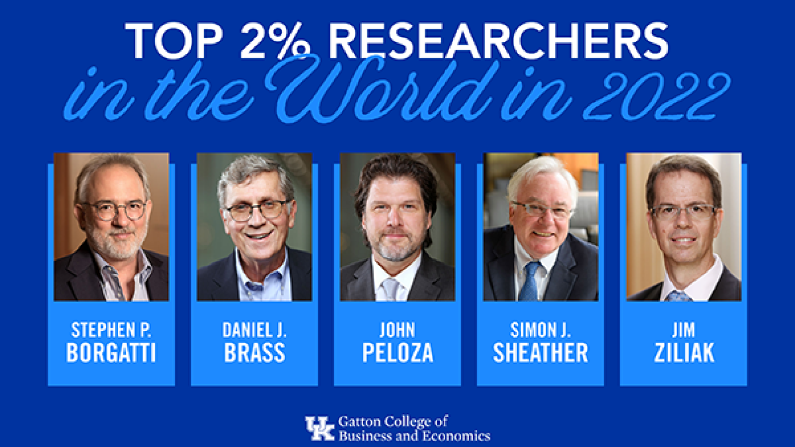 5 Gatton College Professors Named in Top 2% of World’s Researchers for ...
