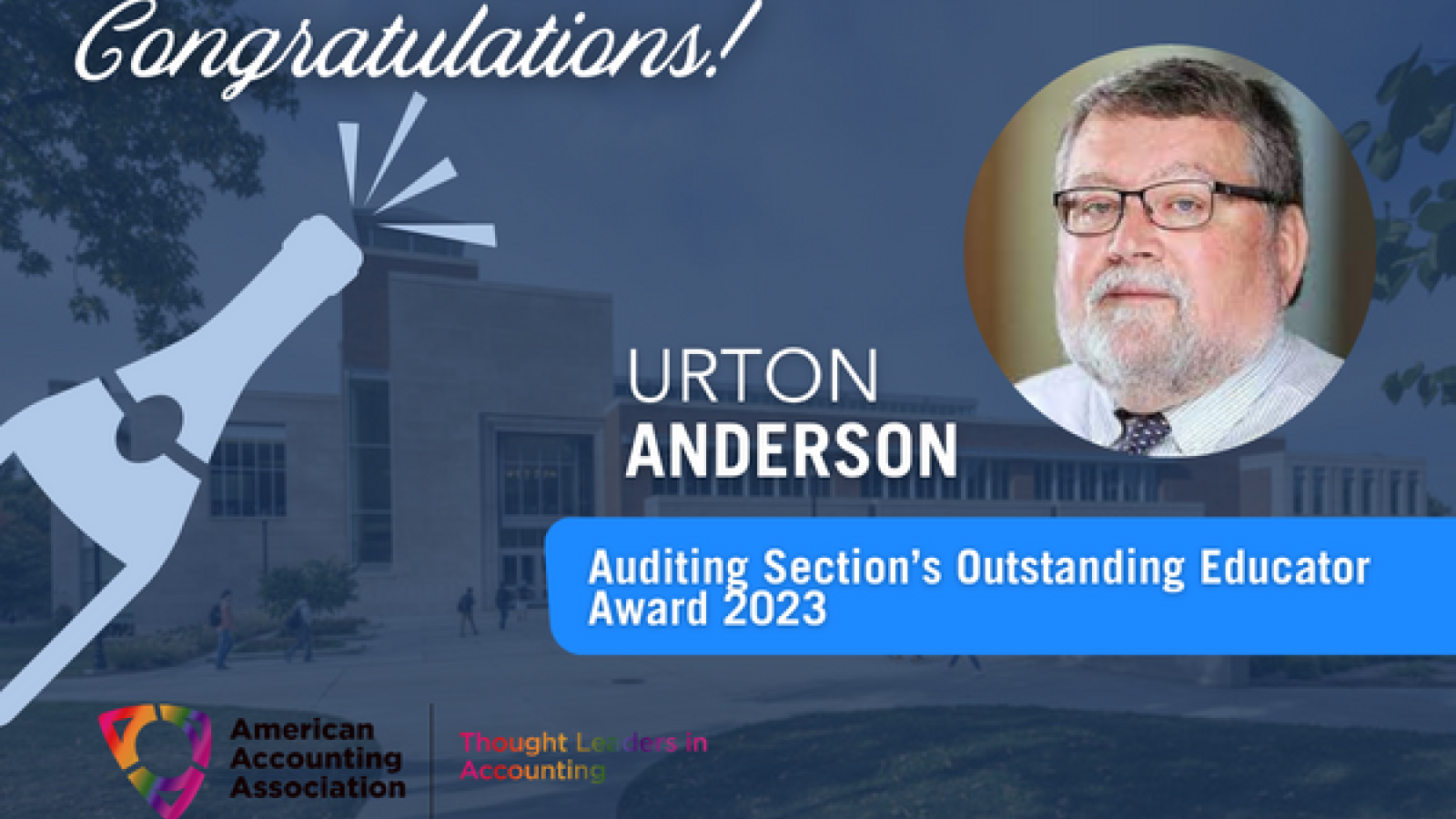 Anderson receives, 'Auditing Section’s Outstanding Educator Award ...