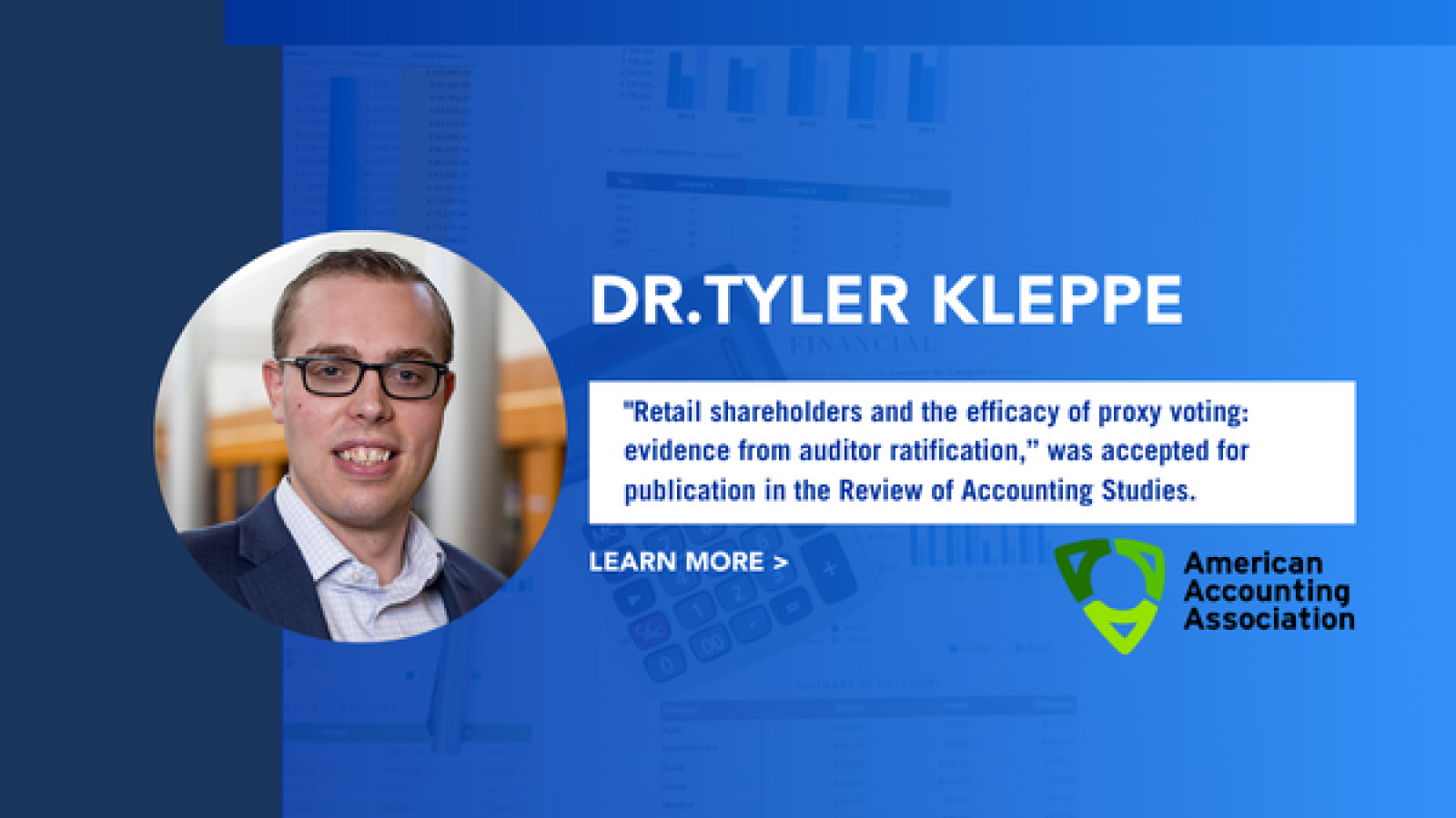 Kleppe's paper accepted in Review of Accounting Studies | Gatton ...